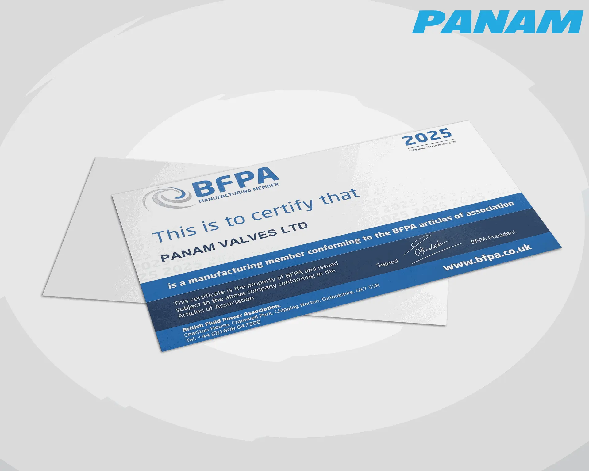 Panam Valves Ltd Becomes a Proud Member of the BFPA | PanamValves